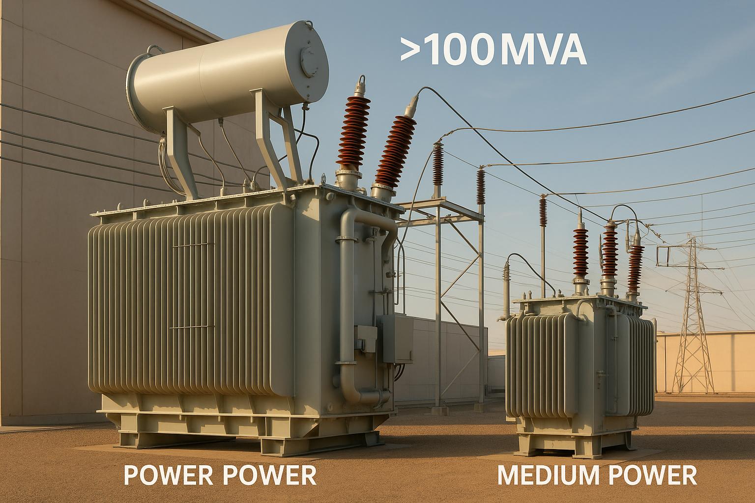 Large Power (>100MVA) vs Medium Power