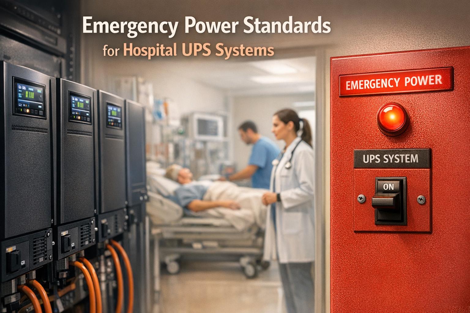 Emergency Power Standards for Hospital UPS Systems – Electrical Trader