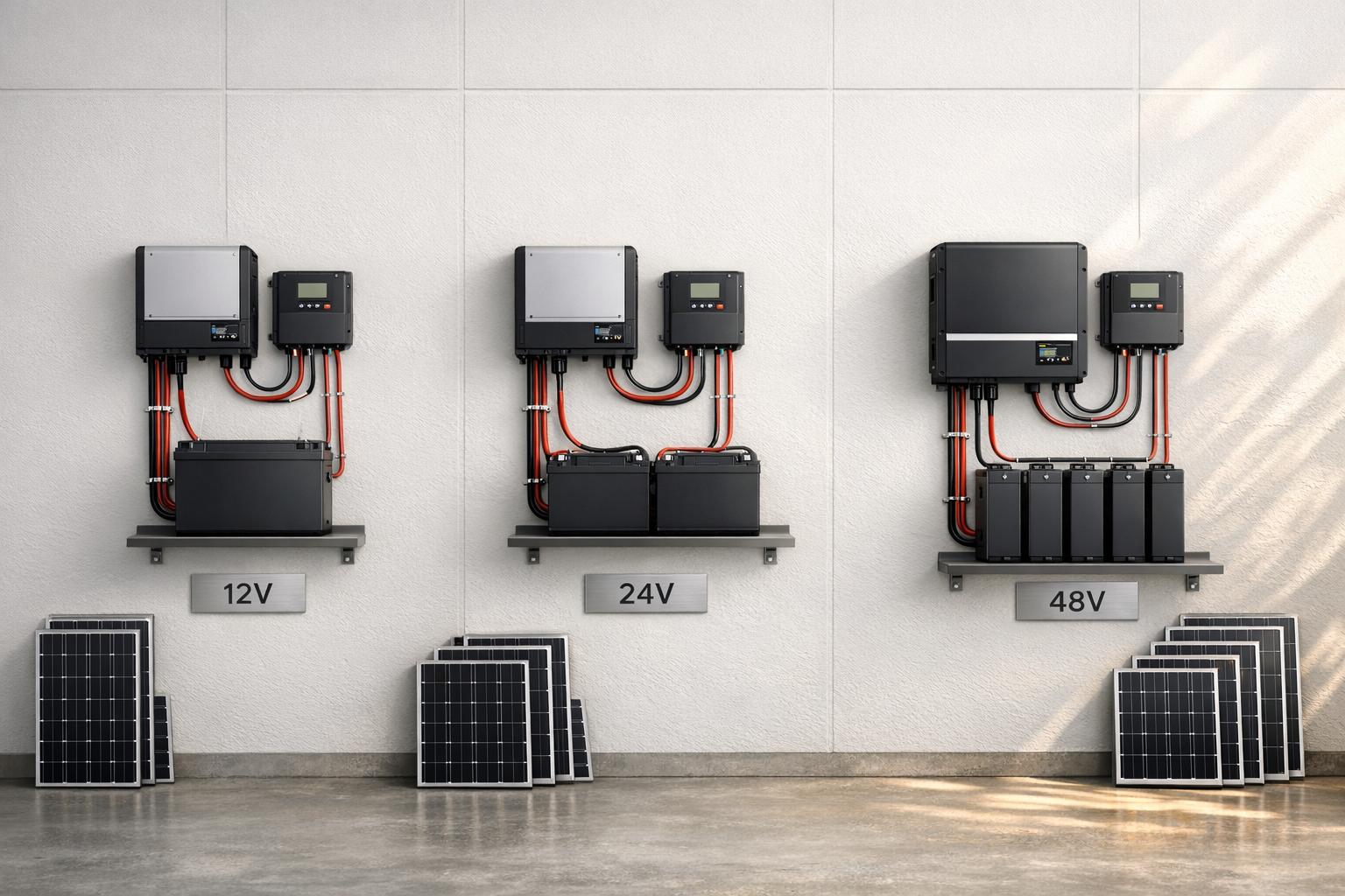 12V vs. 24V vs. 48V: Solar Voltage Comparison – Electrical Trader
